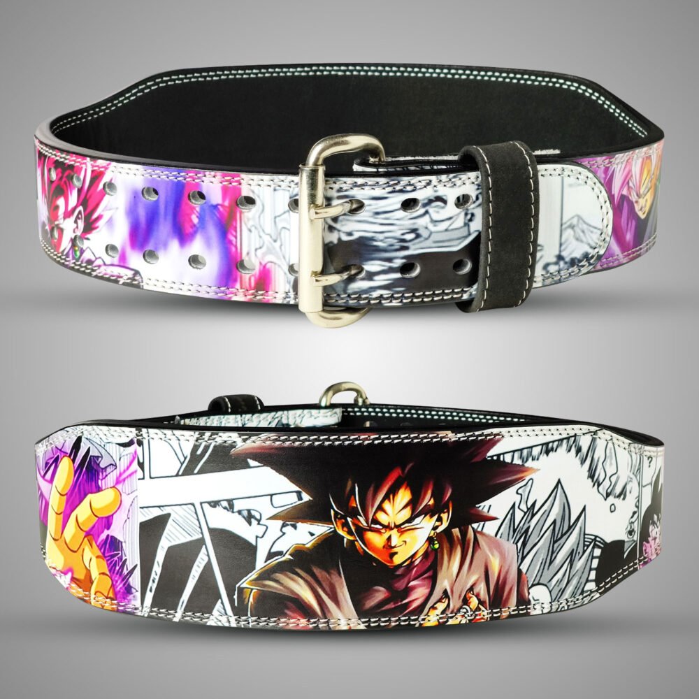 Goku Black 4 Inch Weightlifting Belt – 7mm Prong Leather Belt